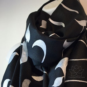 Custom Hebrew Alphabet Script Scarf, Custom Tallit, Jewish Scripture ...