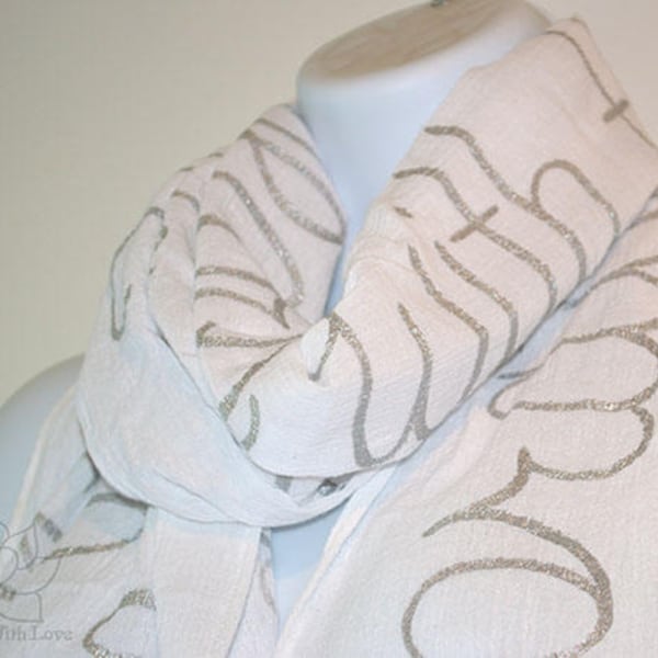 Quote Scarf - Etsy