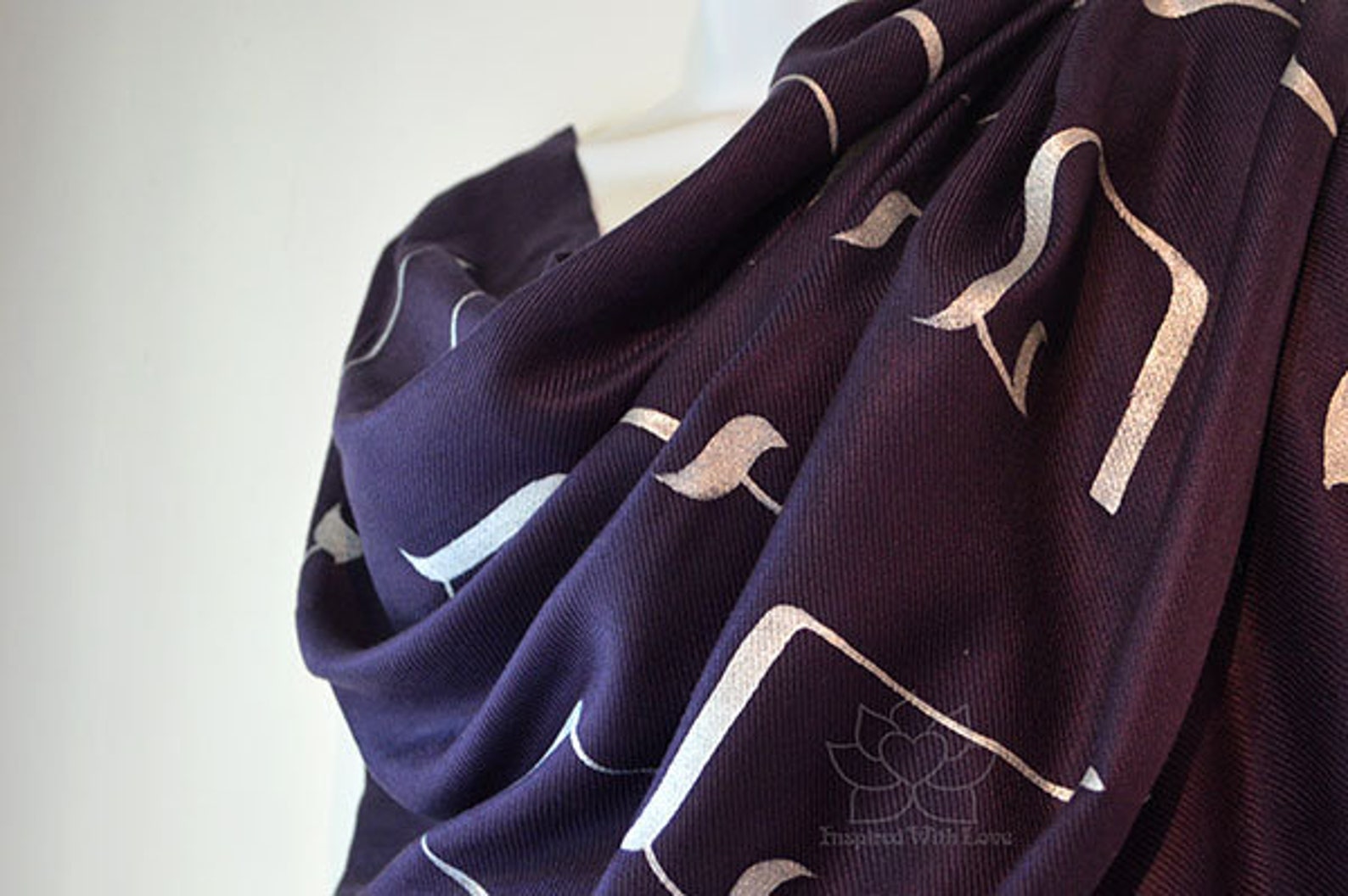 Custom Hebrew Alphabet Shawl Custom Tallit Jewish Script - Etsy