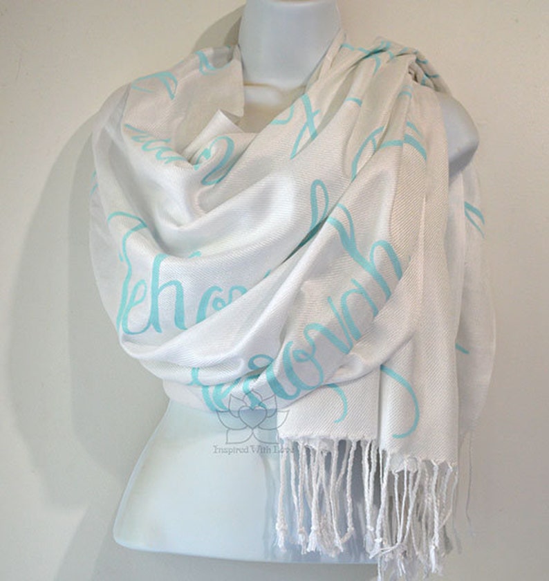 Custom Jehovah Names of God Scarf Personalized Spiritual - Etsy