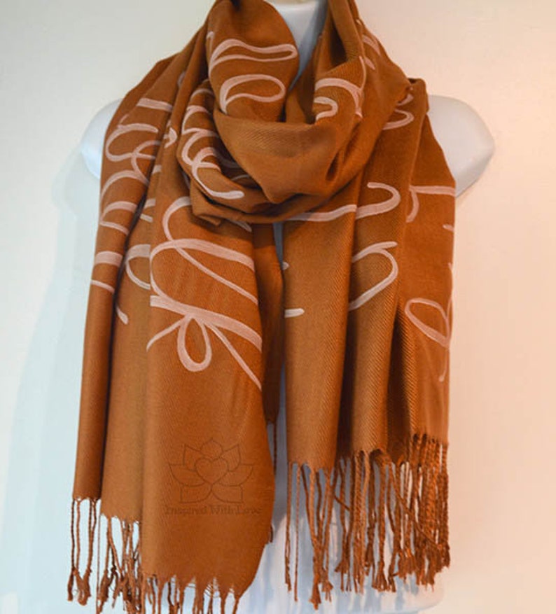 Personalized Gifts Custom Secret Message Script Scarf - Etsy