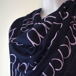 Personalized Gifts Custom Secret Message Quote Script Scarf, Bridesmaid ...