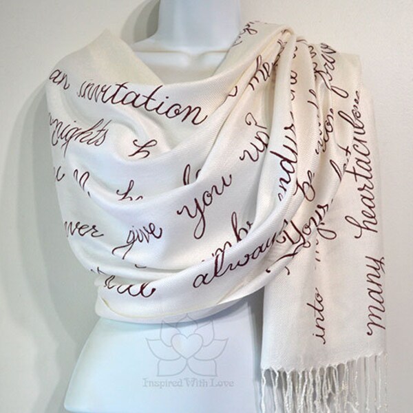 Quote Scarf - Etsy