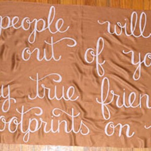 Personalized Gifts Custom Secret Message Script Scarf, Bridesmaid ...