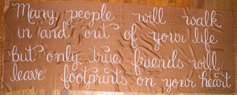 Personalized Gifts Custom Secret Message Script Scarf, Bridesmaid ...