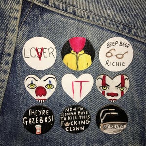 It Halloween Horror Pin Collection - Etsy