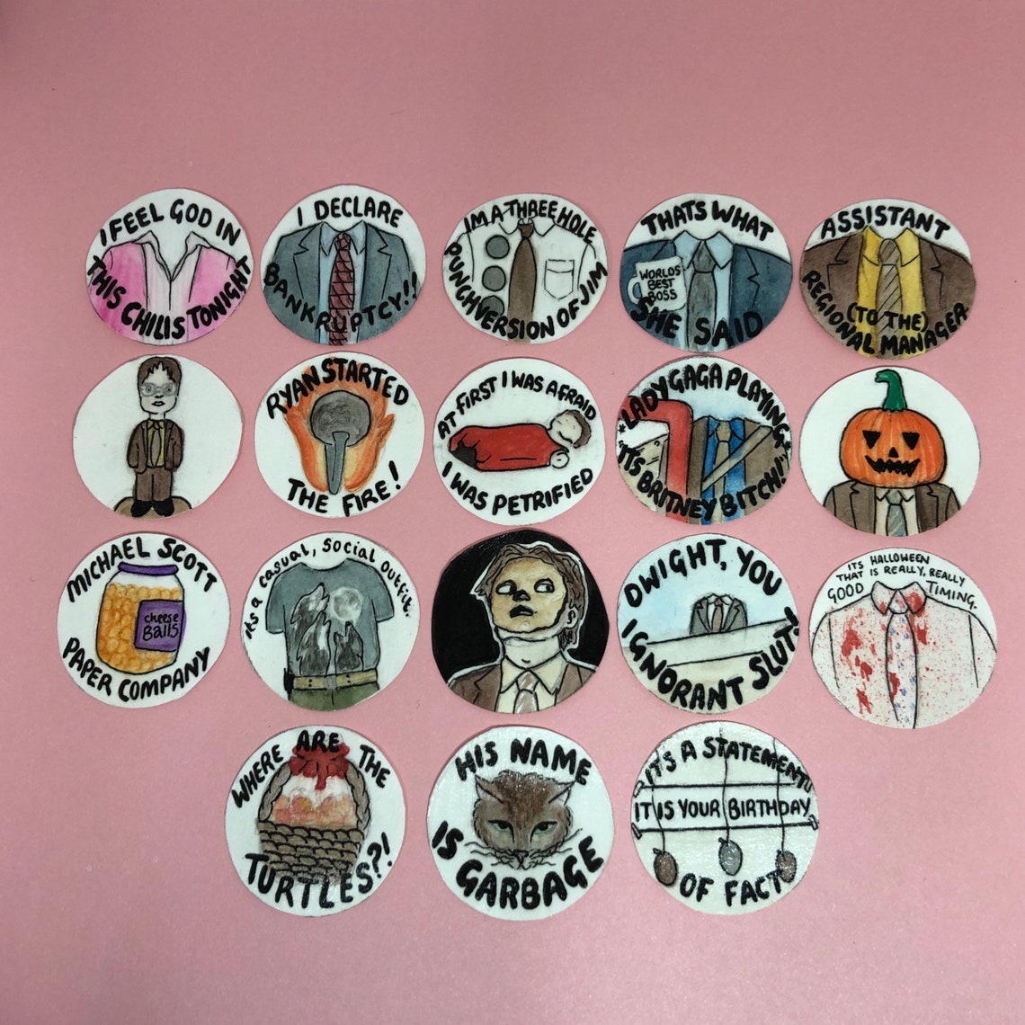 The Office Pin Badge Collection | Etsy