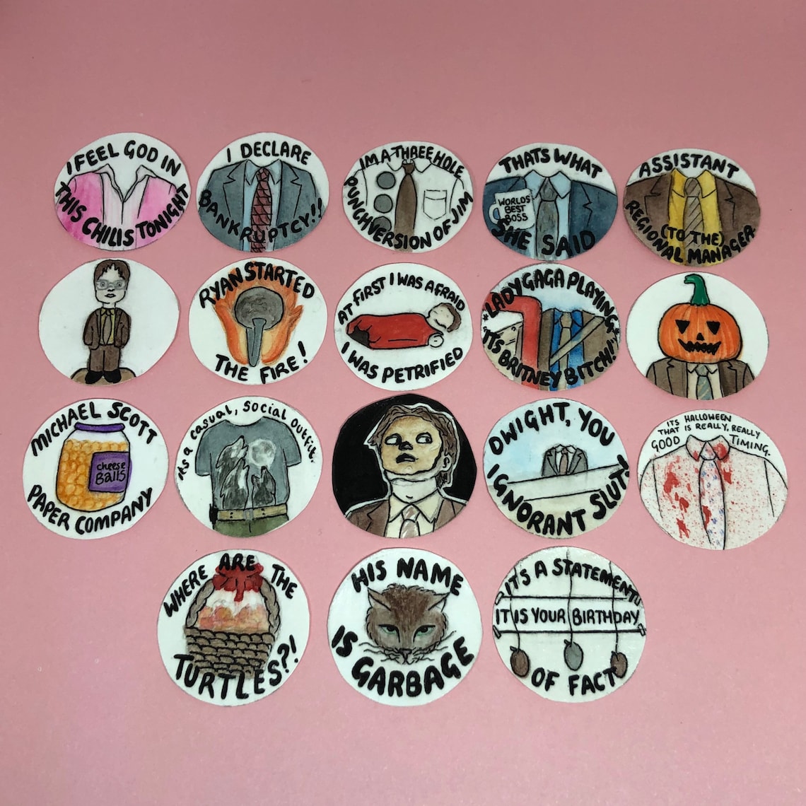 The Office Pin Badge Collection | Etsy