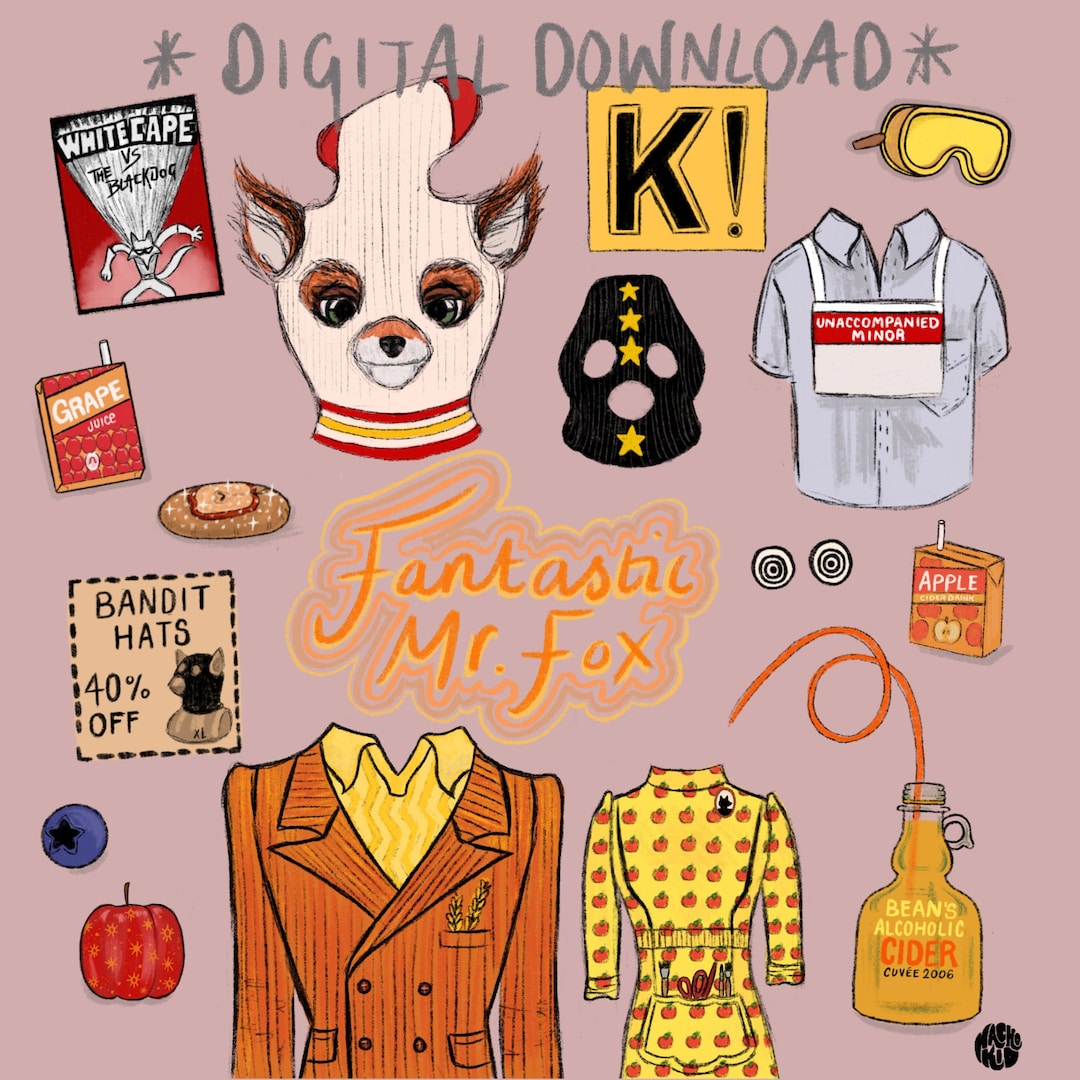 Fantastic Mr Fox Print DIGITAL DOWNLOAD - Etsy