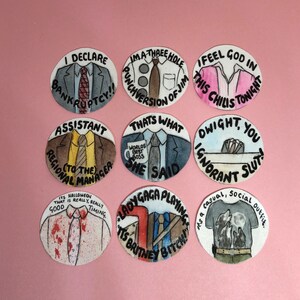 The Office Pin Badge Collection - Etsy