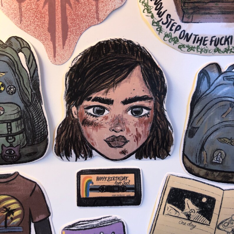 TLOU Ellie Williams Sticker Set - Etsy