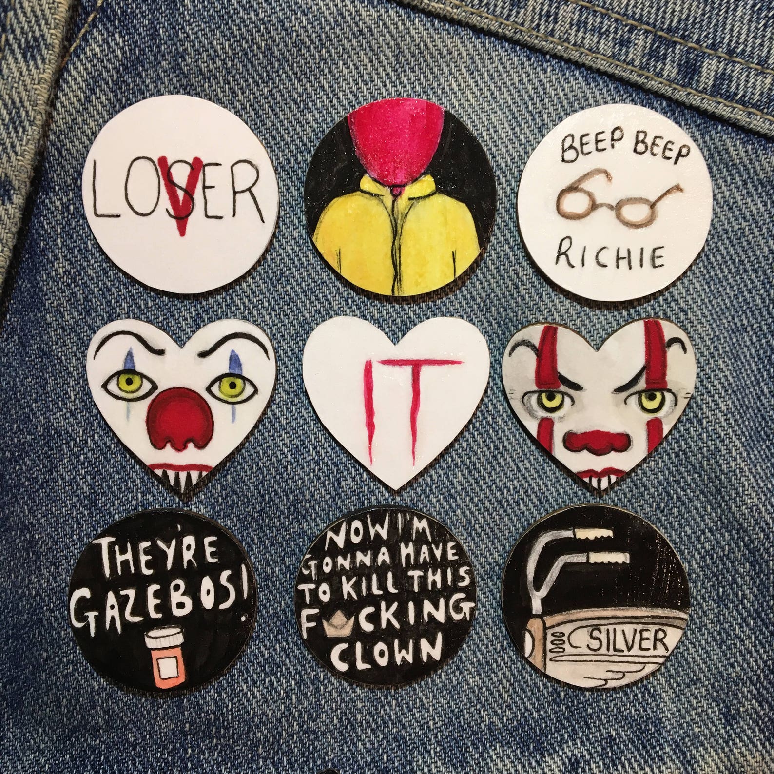 It Halloween Horror Pin Collection - Etsy