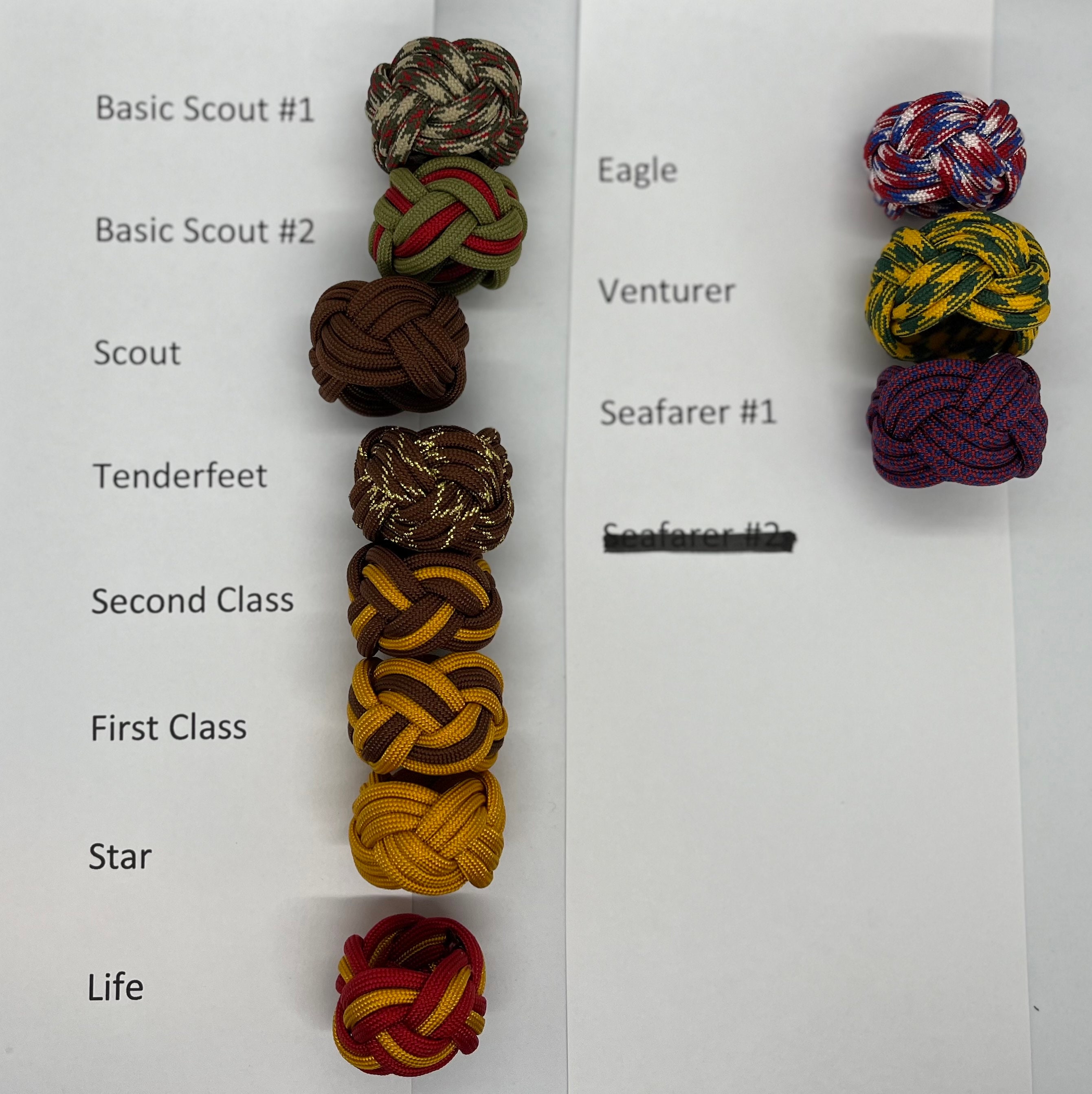 Scout Rank Turk’s Head Woggle Paracord Neckerchief Slides - Etsy