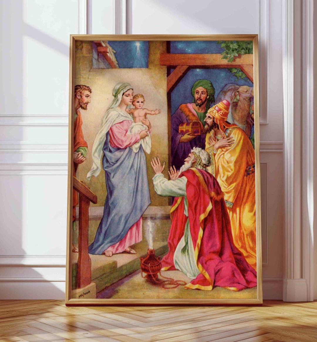 Holy Family Nativity Scene POSTER Virgin Mary Print St Joseph Jesus ...