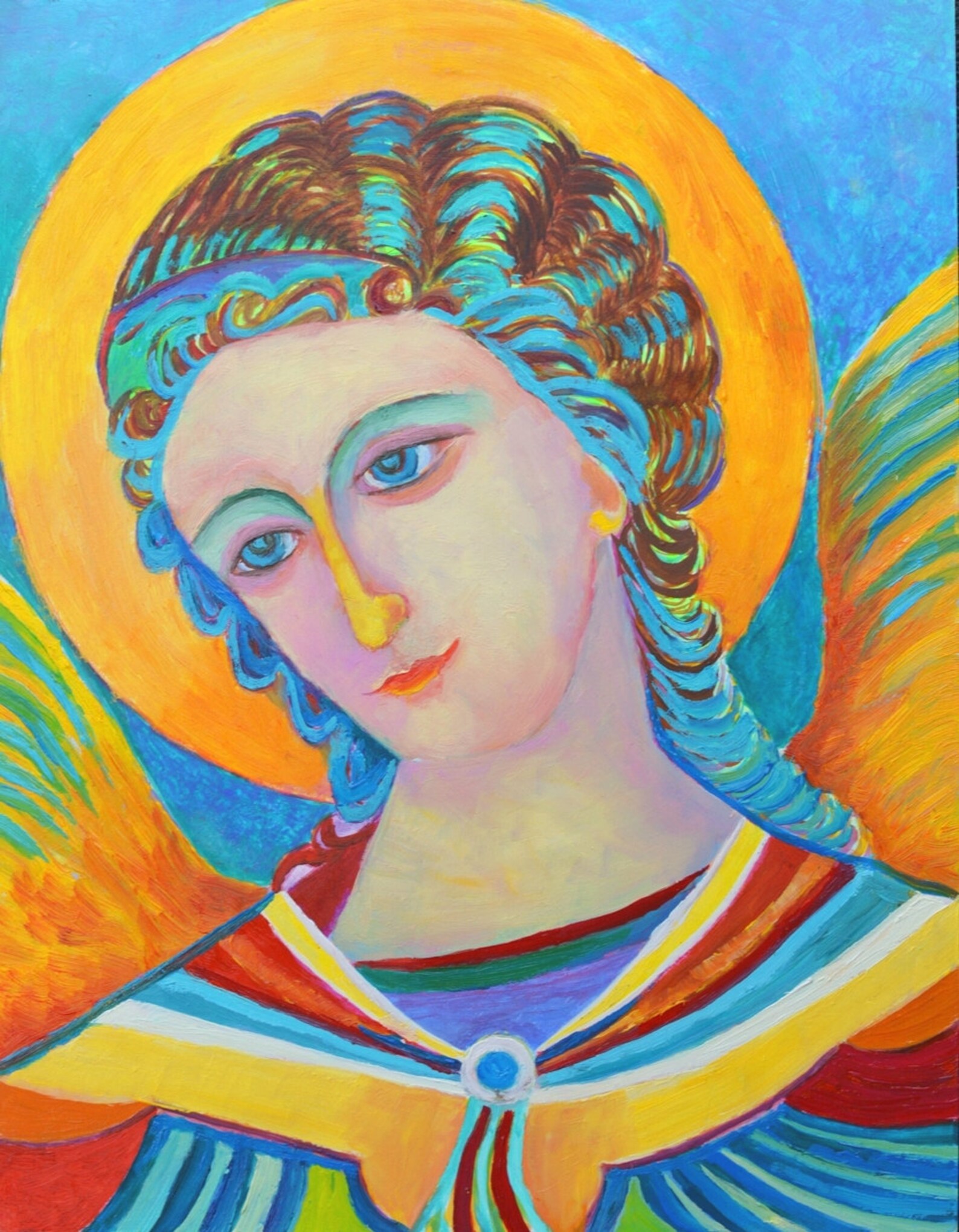 Saint Archangel Gabriel POSTER 12x16 Byzantine Icon Orthodox - Etsy