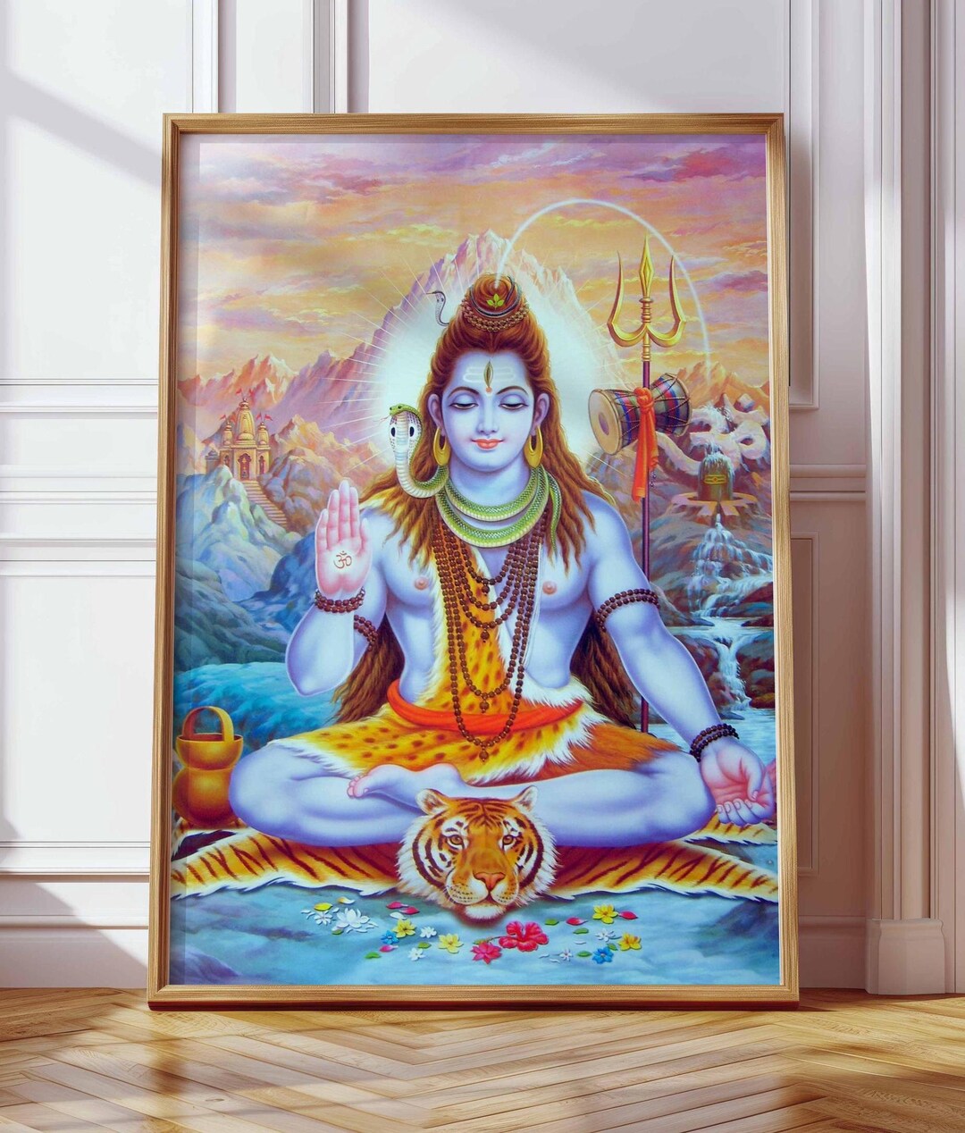 Lord Shiva Statue Hindu God POSTER Hindu Art Shiva Print Hindu Decor ...