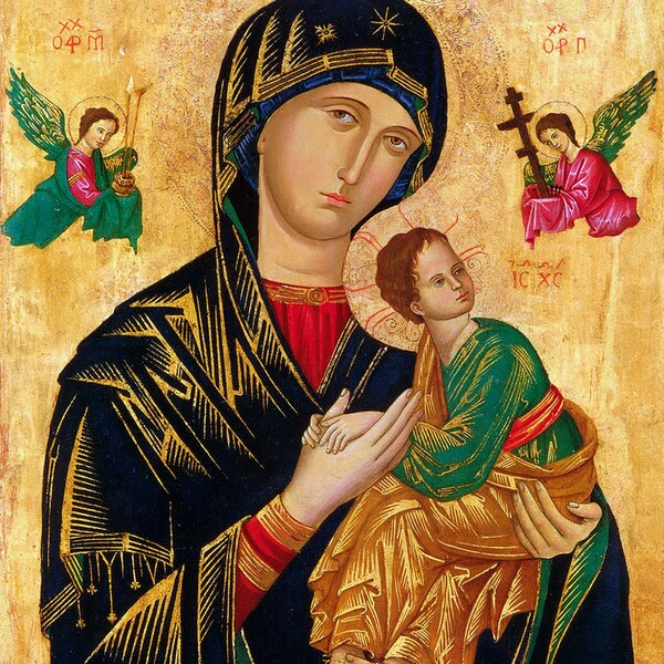 Virgin Mary Icon - Etsy