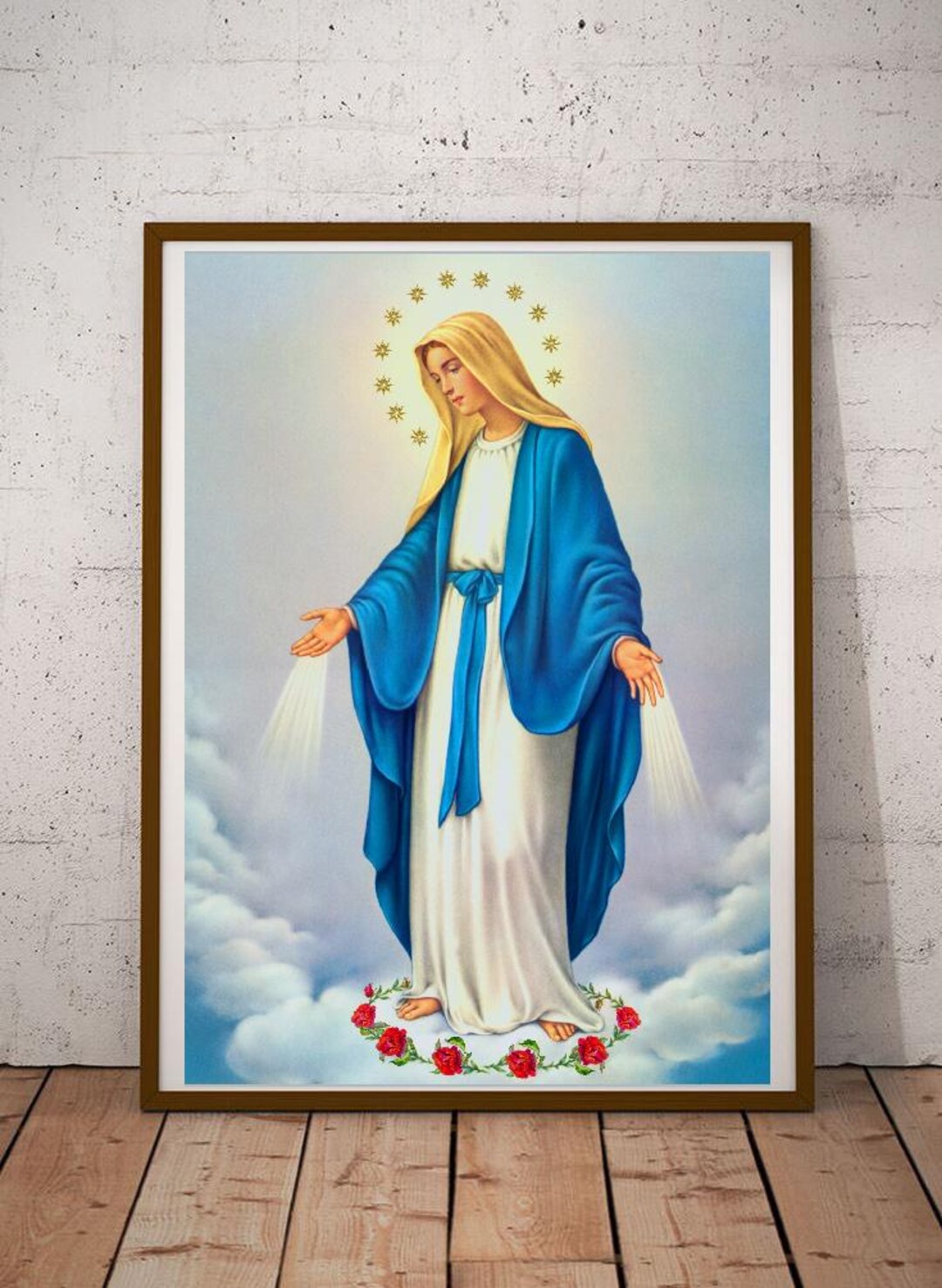 Our Lady Immaculate Conception Of Mary Print Virgin Mary Print Catholic