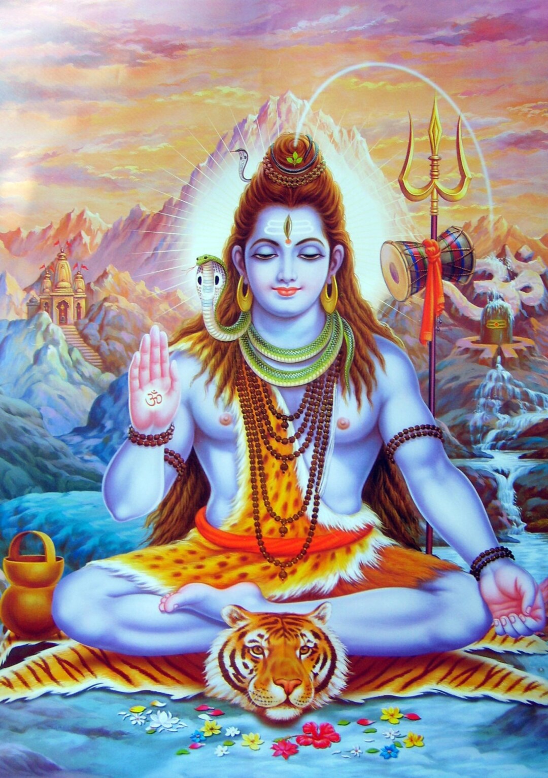 Lord Shiva Statue Hindu God POSTER Hindu Art Shiva Print Hindu Decor ...