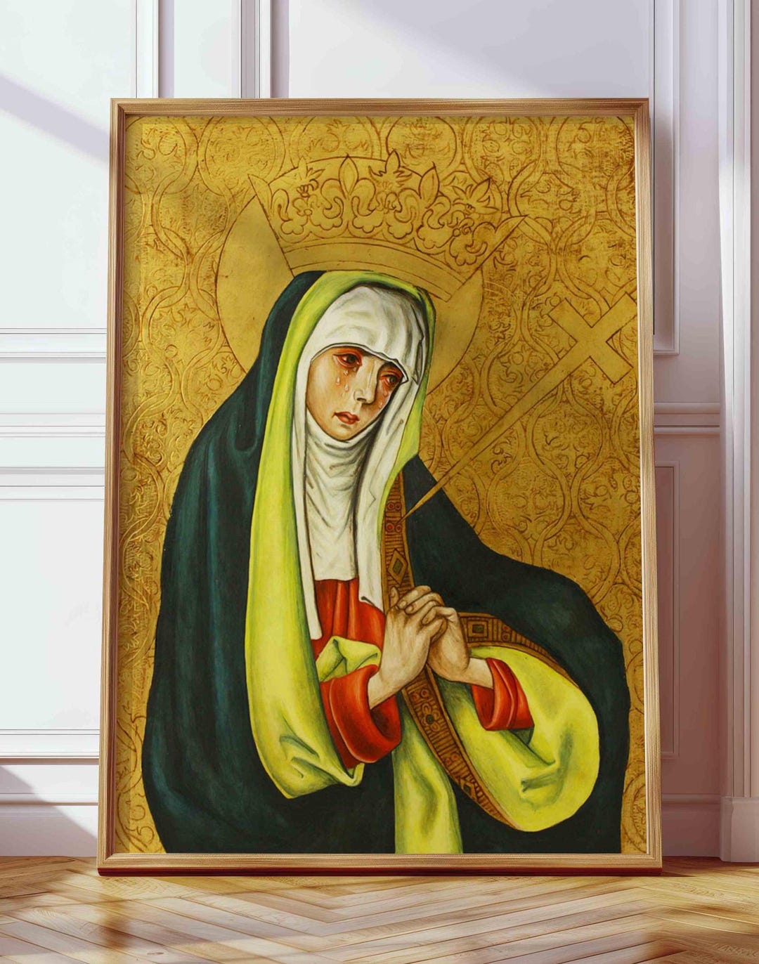 Our Lady of Sorrows POSTER Virgin Mary Print Catholic Prints Religious ...