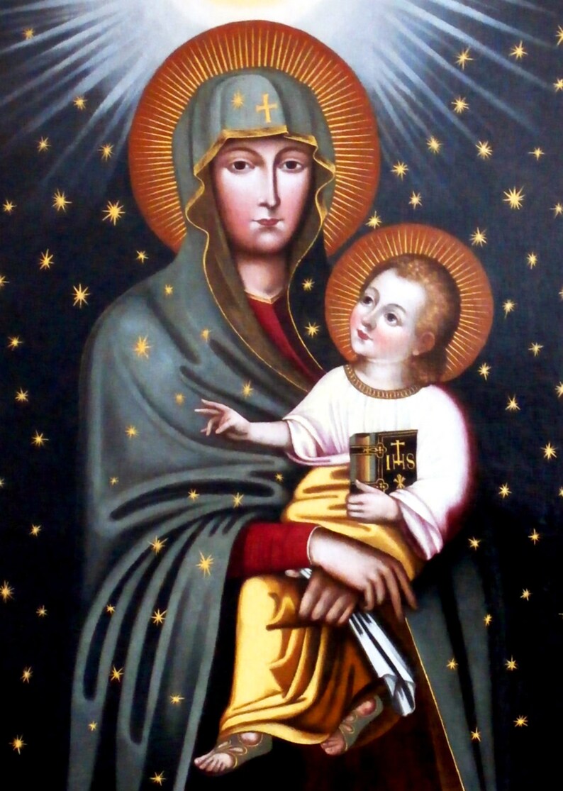 Our Lady of Fatima Virgin Mary Print Catholic Prints Madonna and Child ...