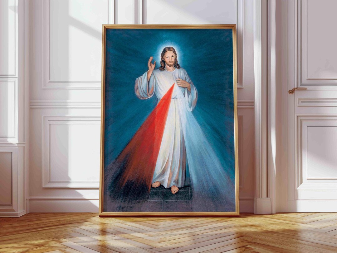 Divine Mercy Jesus Print POSTER A4-A3 Jesus Picture Catholic Prints ...