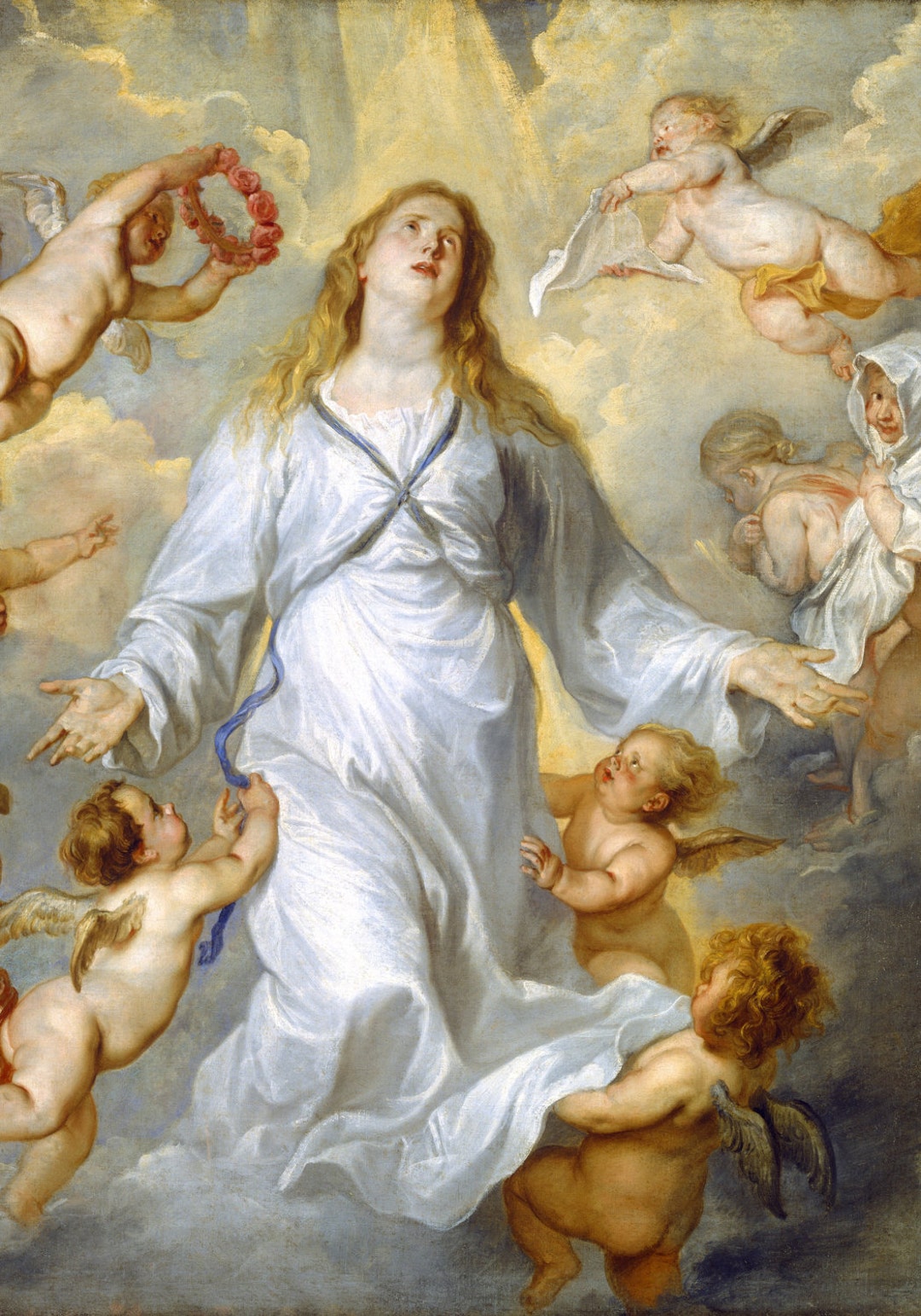 Our Lady of the Angels Madonna and Angels Virgin Mary Print Catholic ...