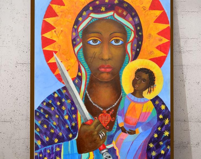 Erzulie Dantor - Voodoo Goddess of Love Wall Art, Voodoo Poster ...