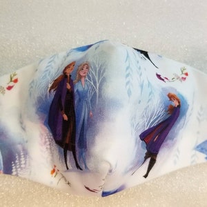 Frozen Face Mask Adult Size /kids Size Dust Mask Washable - Etsy