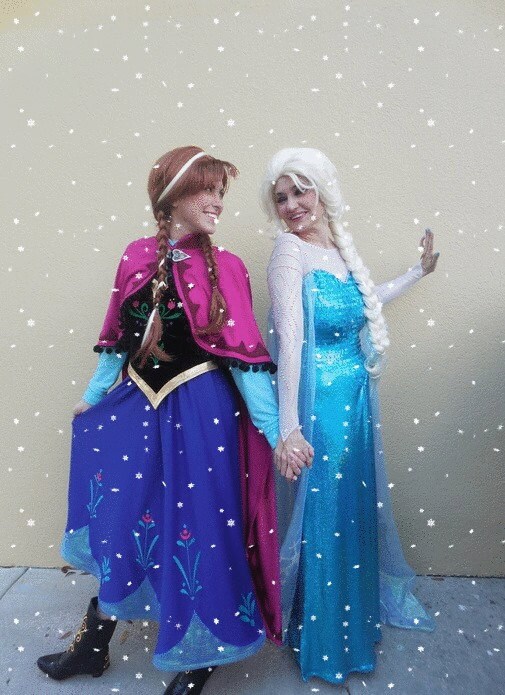 Elsa And Anna Frozen Costumes Etsy