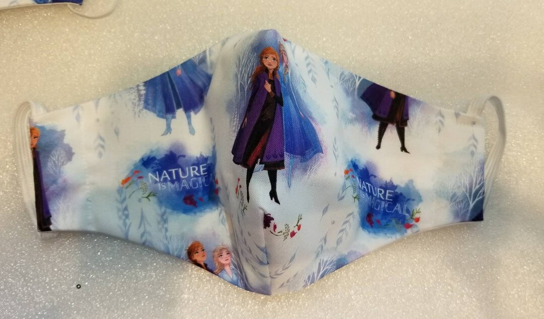 Frozen Face Mask Adult Size /kids Size Dust Mask Washable - Etsy