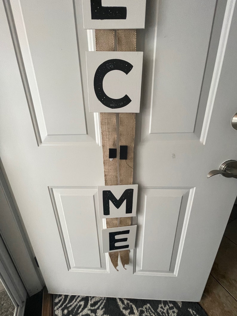Hanging Door Welcome Banner - Etsy