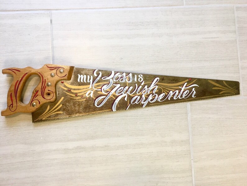 Hand Painted Sign, Pinstriped Saw, Antique - Etsy