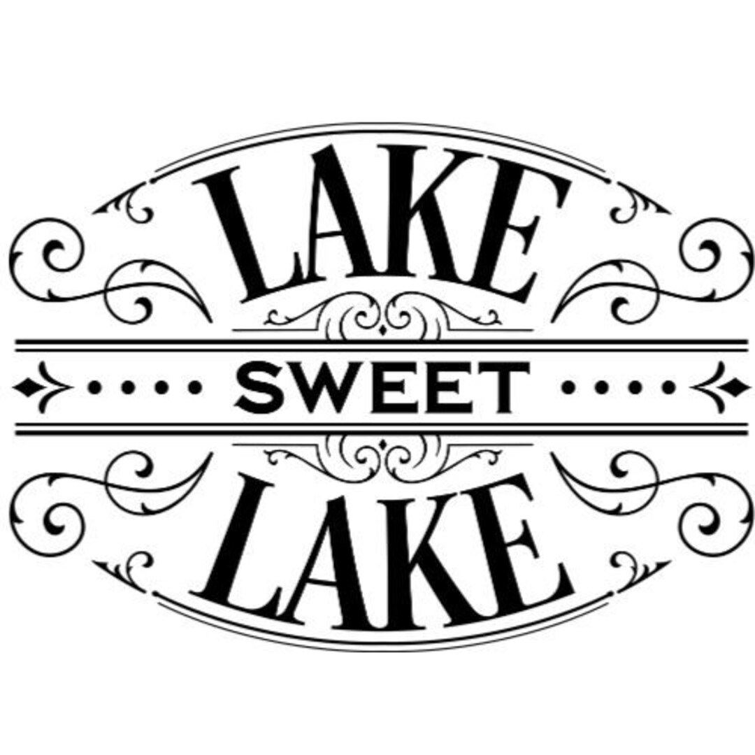 Craft Mesh Stencil Lake Life Stencil Wood Sign Stencil Paint Stencil ...