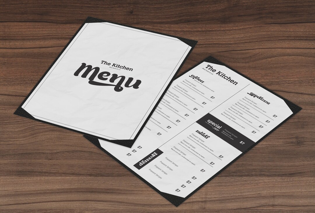 Restaurant Menu Template, Menu Template, Restaurant Menu, Menu Design ...