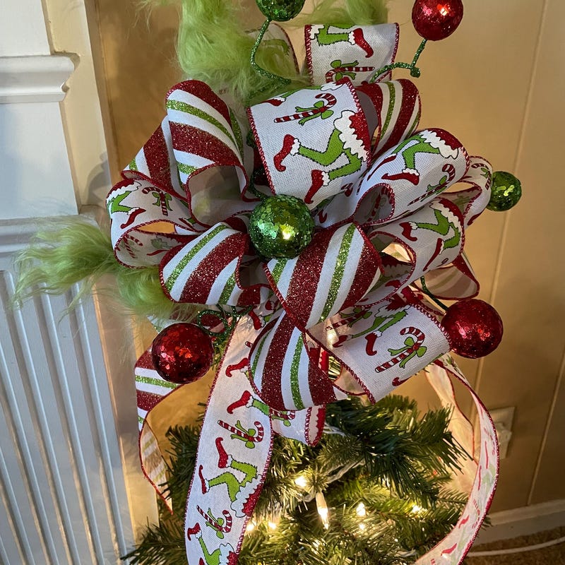 Grinch Tree Toppers - Etsy