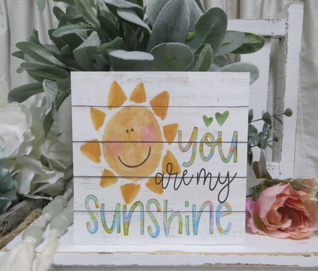You Are My Sunshine / Summer Decor / Spring Sunshine Tiered Tray Sign ...