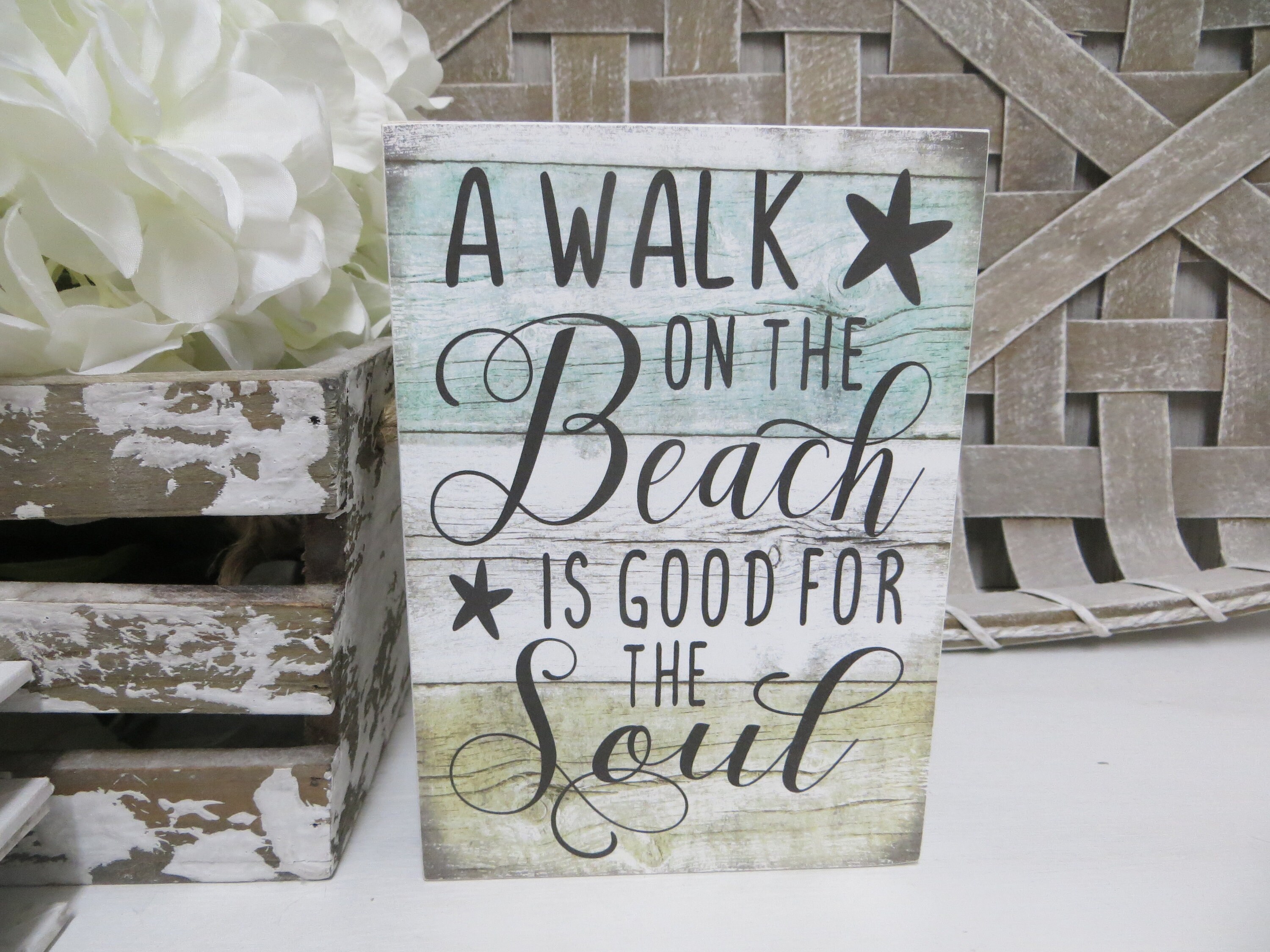 Beach Sign a Walk on the Beach is Good for the - Etsy
