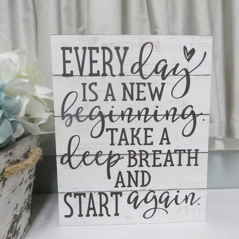 Deep Breath Sign - Etsy
