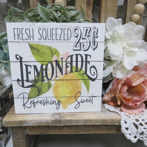 Etc Mirrors Kitchen Decor Saying Vinyl Decal Fresh Squeezed Lemonade