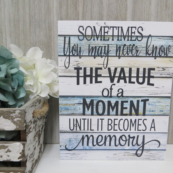 Value of a Moment - Etsy