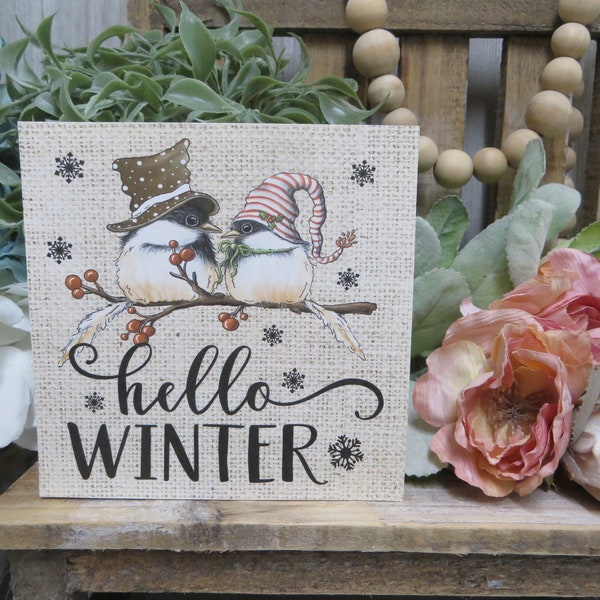 Wood Winter Sign - Etsy