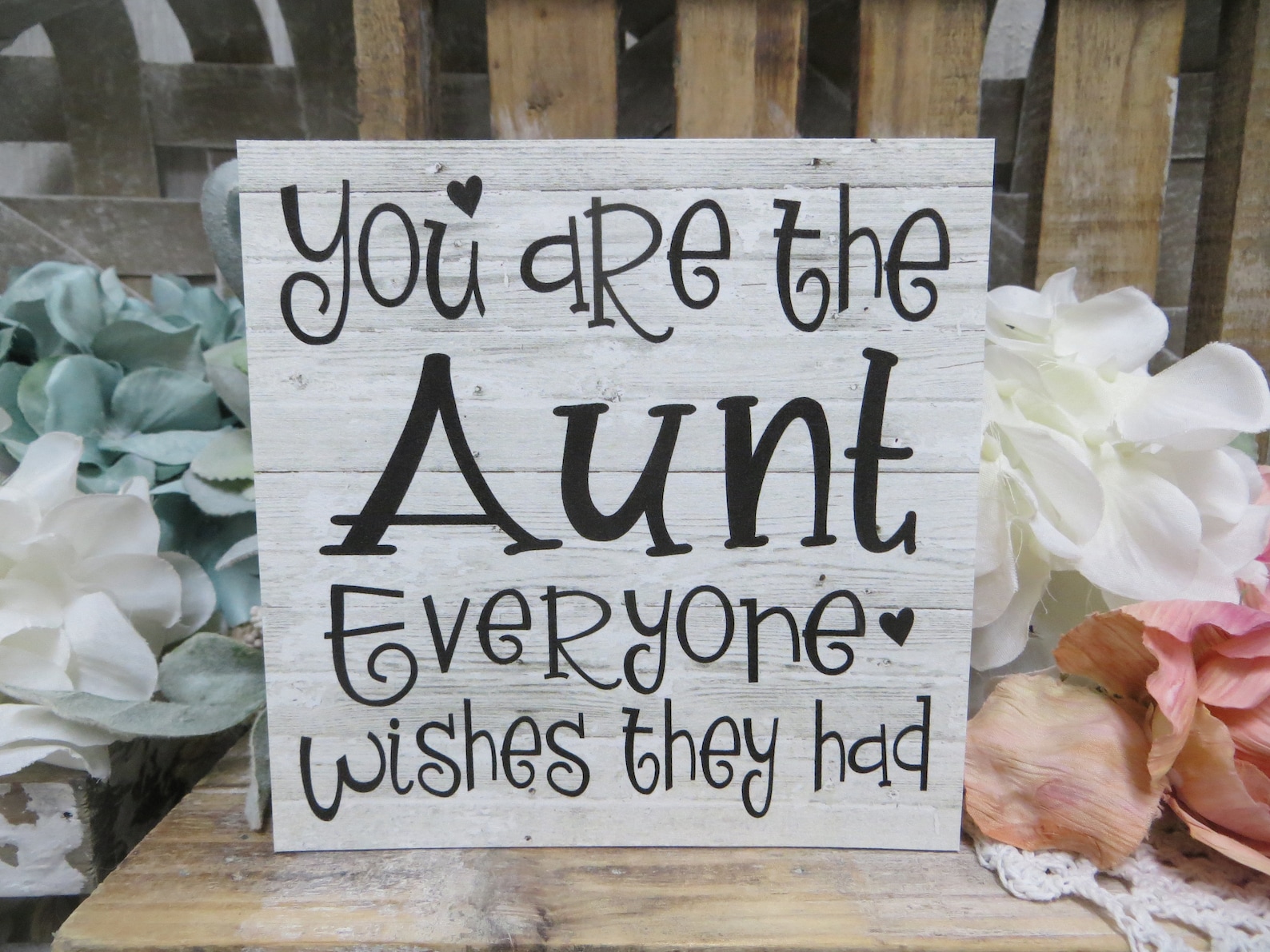 Aunt Sign: "you Are the Aunt Everyone Wishes They Had", Aunt Present - Etsy