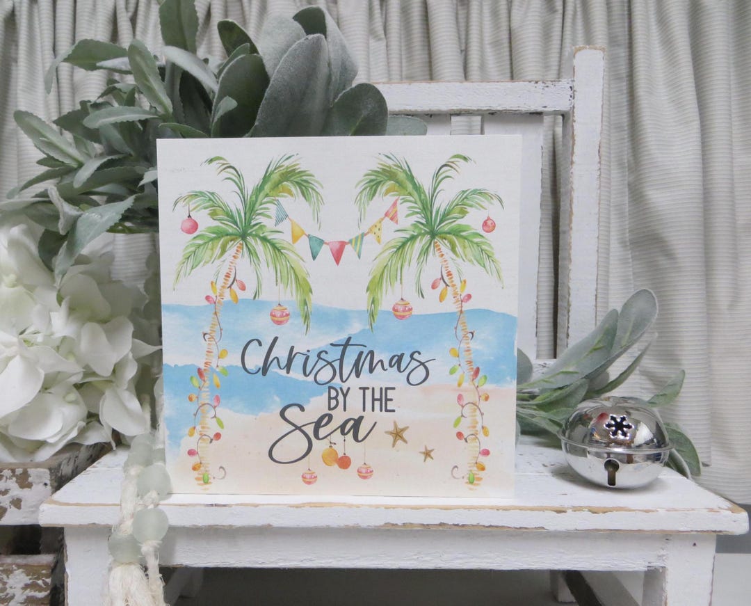 Beach Christmas Sign / Christmas by the Sea / Beach House Christmas ...