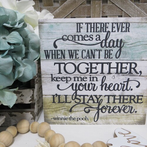 A.A. Milne Quote Winnie the Pooh Wood Sign 2 - Etsy