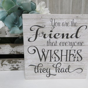 Friend Sign you Are the FRIEND Everyone Wishes They - Etsy