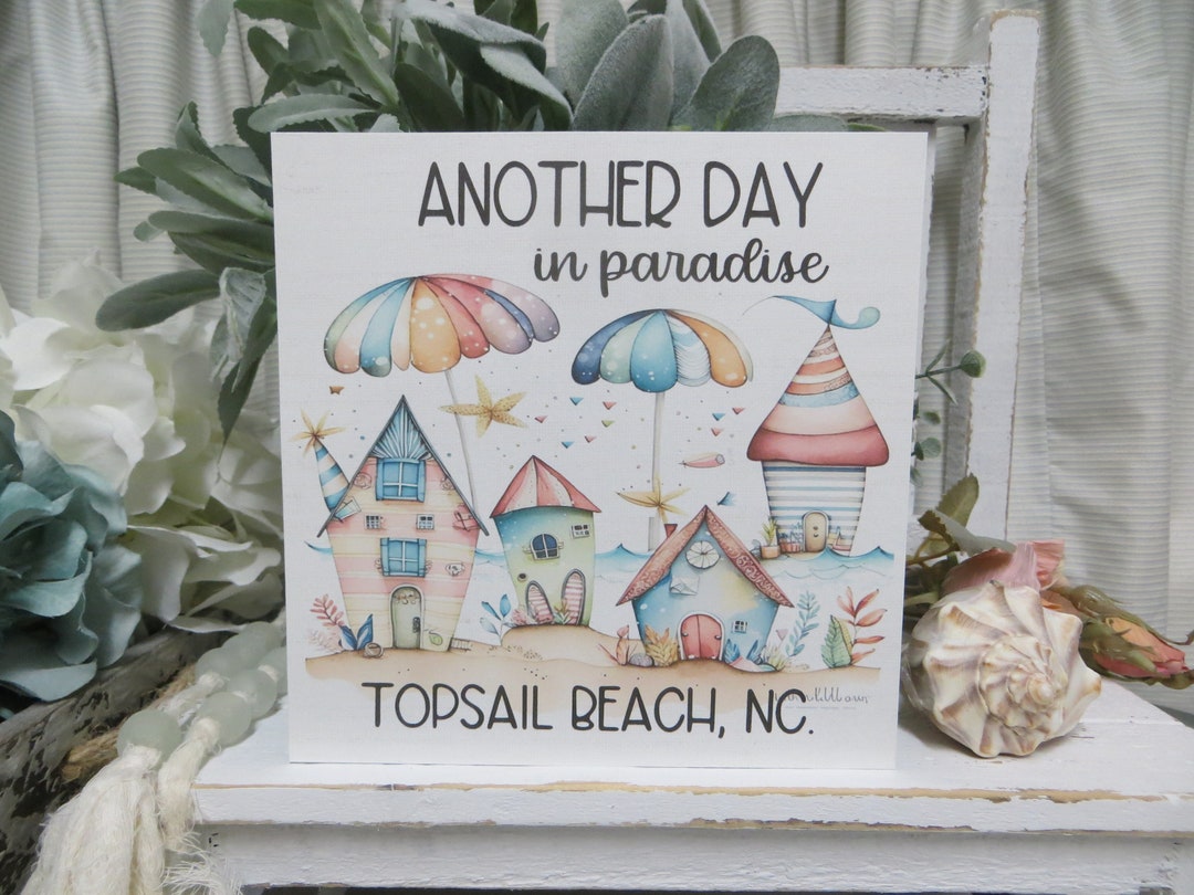 Custom Beach Sign / Another Day in Paradise / Personalized Beach Sign ...