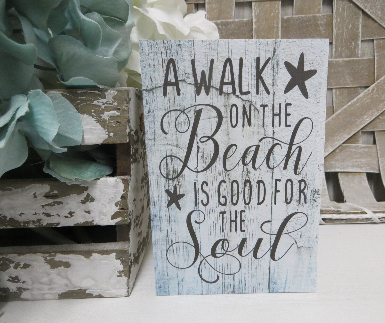 Beach Sign a Walk on the Beach is Good for the - Etsy