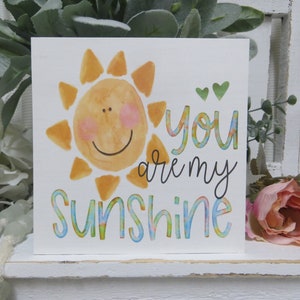 You Are My Sunshine / Summer Decor / Spring Sunshine Tiered Tray Sign ...