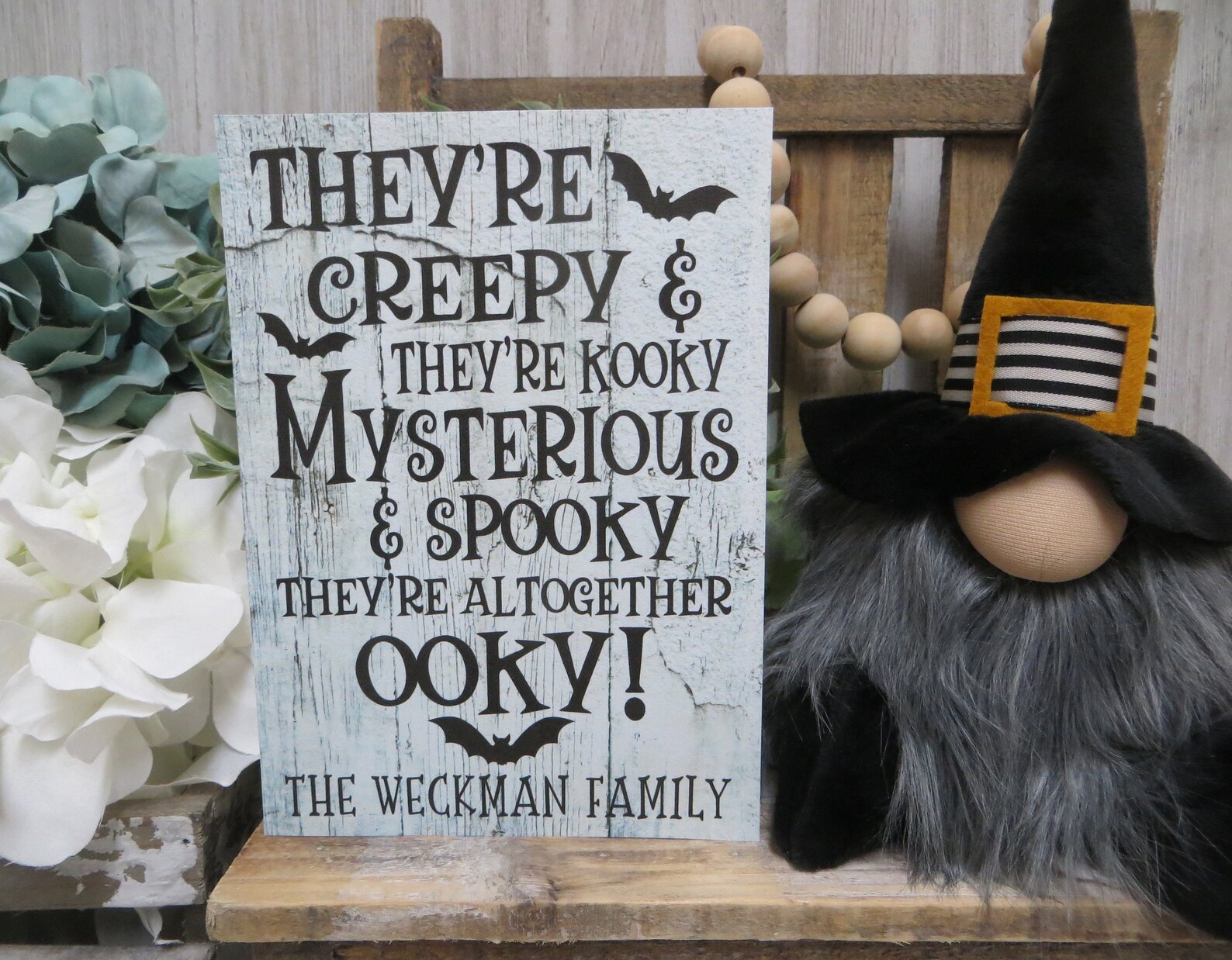 Custom Halloween Sign they're Creepy & They're - Etsy